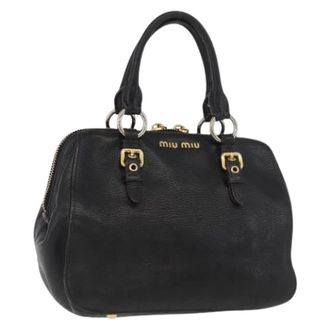 Miu Miu Sac &agrave; main Pre-owned - Femme - Pre-owned - Noir - Taille: ONE Size