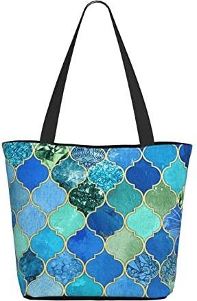 AOOEDM Sac &agrave; provisions pour dames &agrave; motif g&eacute;om&eacute;trique en treillis 13x11x7in.Le cadeau parfait pour la Saint-Valentin.Cest de la Saint-Valentin pour maman, f