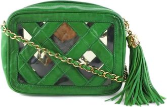 Chanel Pre-owned Cuir sacs-ports-paule - Femme - Pre-owned - Vert - Taille: ONE Size