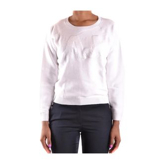 Armani Jeans Rundhals-Pullover - - Knitwear - Damen - Wei&szlig; - XS