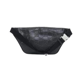 Gucci Pre-owned GG Pr&auml;gung Leder G&uuml;rteltasche - - Pre-owned - Damen - Schwarzk - ONE SIZE