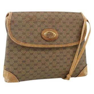 Gucci Sac bandouli&egrave;re Pre-owned Vintage Micro Small GG - Femme - Pre-owned - Beige - Taille: ONE Size