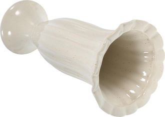 SOLUSTRE Keramik Grabvase Römische Säule Wetterfest Stabile Grabblumenvase für Frische und Künstliche Blumen Friedhofsdeko Grabschmuck Geeignet für Friedhöfe u