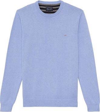 Eden Park Pull Bleu &Agrave; Col Rond En Coton Old Ref Pp