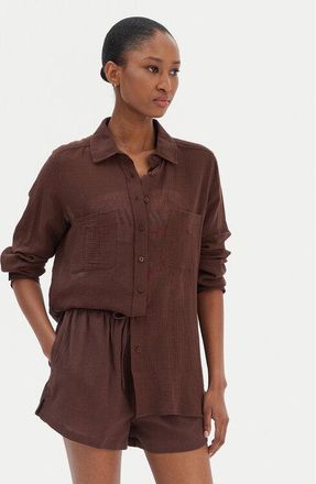 Seafolly Hemd Breeze 55428-TO Braun Regular Fit