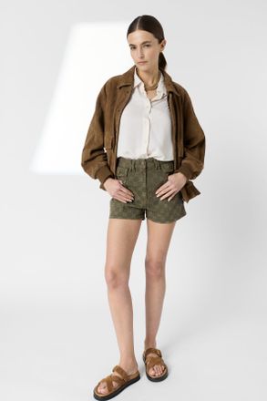 Gerard Darel Short &agrave; monogramme - AUBRY - Vert Kaki