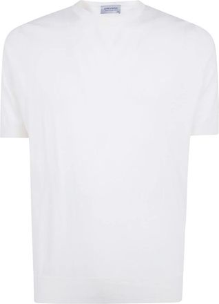 John Smedley Kempton Crewneck Kurzarm T-Shirt - - Tops - Herren - Blau - S