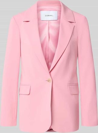 Comma Regular Fit Blazer aus Viskose-Mix mit Pattentaschen
