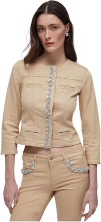 Liu Jo Femme, Vestes, Beige, Taille: 38 FR Kate Jacket