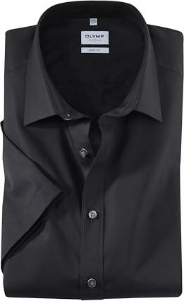 Olymp homme chemise business à manches courtes Level Five,body fit,New York Kent,Schwarz 68,46