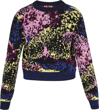 Mymo Pullover Frauen schwarz mehrfarbig
