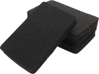 BESTONZON 4stücke Laufbandmatte Aus Gummi Für Betonboden Und Teppich rutschfeste Geräuschdämpfungsmatte Schutz Vor Bodenschäden Für Heimtrainer Und Fitnessgerät