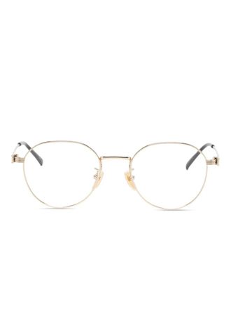 Gucci lunettes de vue &agrave; monture ovale - Or