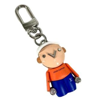 Louis Vuitton unisex, Pre-owned, Multicolore, Taille: ONE Size Porte-cl&eacute;s en m&eacute;tal Pre-owned