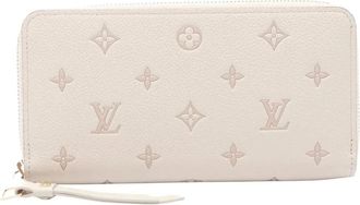 Louis Vuitton portefeuille Zippy à logo embossé (2021-2025) - Marron