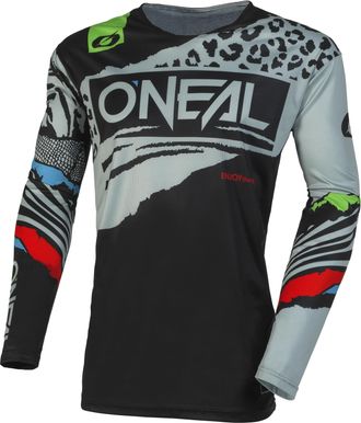 O'Neal MAYHEM Jersey Kinder WILD Schwarz/Grau/Gr&ouml;&szlig;e XL