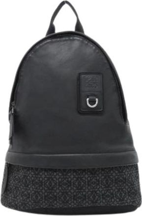 Loewe unisex, Pre-owned, Noir, Taille: ONE Size Sac &agrave; dos en toile Pre-owned