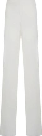 Alberta Ferretti Femme, Pantalons, Blanc, Taille: 40 FR Pantalon Droit Taille Haute