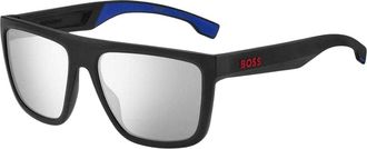 HUGO BOSS Matt-Sonnenbrille f&uuml;r Herren (Schwarz)