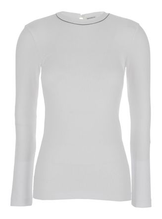 Brunello Cucinelli Cotton Long-Sleeve T-Shirt - White