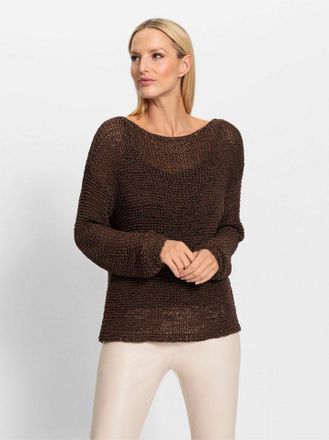 Heine Strickpullover Pullover Langarm B&auml;ndchengarn