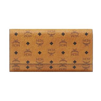 MCM Mcm, Femme, Accessoires, Brun, Taille: ONE Size Portefeuille Compact