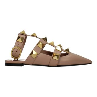 Valentino Garavani Leder-Sandalen - - Shoes - Damen - Rosa - 36 1/2 EU