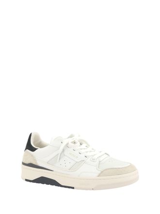 Axel Arigato Mens Clay Sneakers Off White-Dk Blue White/dk