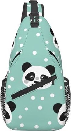 Generic Sac &agrave; dos de voyage &agrave; bandouli&egrave;re panda g&eacute;ant avec de grandes oreilles pour homme