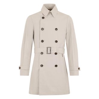 Moorer Homme, Manteaux, Beige, Taille: M Trench-coat L&eacute;ger