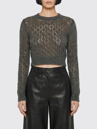Jil Sander Pull court &agrave; col rond en mohair et soie