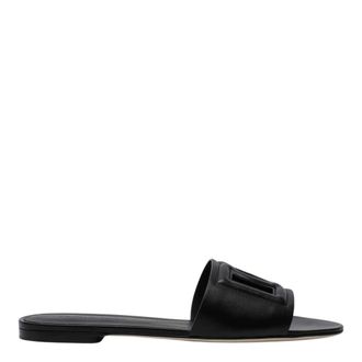 Dolce & Gabbana Femme, Chaussures, Noir, Taille: 37 EU Ciabatta Slide