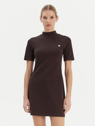 Guess Kleid f&uuml;r den Alltag V6RK04 J1314 Braun Regular Fit