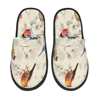 Generic Slippers Oiseau Mignon Du Printemps Antid&eacute;rapant Pantoufles DH&ocirc;tel Doux Chaussons Maison Pour Camping H&ocirc;tel Homme M