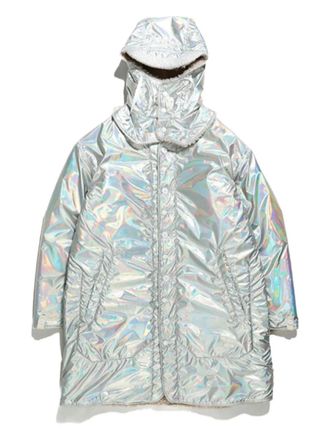 Engineered Garments parka irisée à capuche - Argent