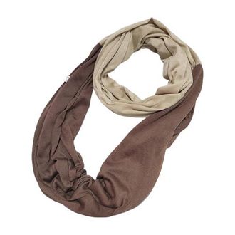 Generic &Eacute;charpe dhiver Infinity pour femme - Deux couleurs contrast&eacute;es douces - &Eacute;charpe dhiver avec poche zipp&eacute;e | Pour homme et femme | Pour les trajets quot