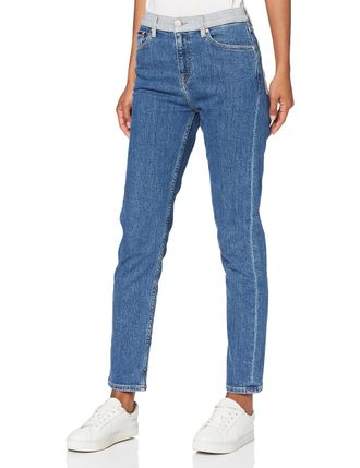 Tommy Jeans Damen Izzy High Rise Slim Ankle Slim Jeans, Blau (TJ DENIM COLORBLOCK 1A4), W30/L30