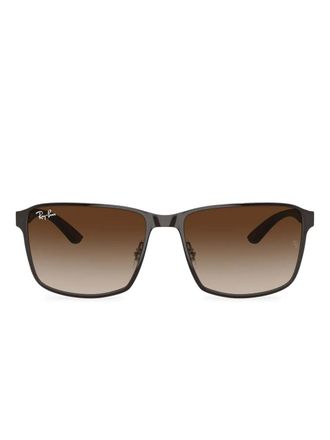 Ray-Ban lunettes de soleil carrées RB3721 - Marron