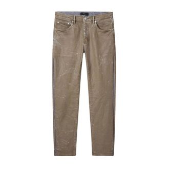 Purple Braune Baumwoll-Lycra-Jeans Vintage-Design - - Jeans - Herren - Braun - W36