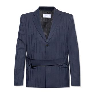 Off-white Einreihiger Blazer - - Jackets - Herren - Blau - XL