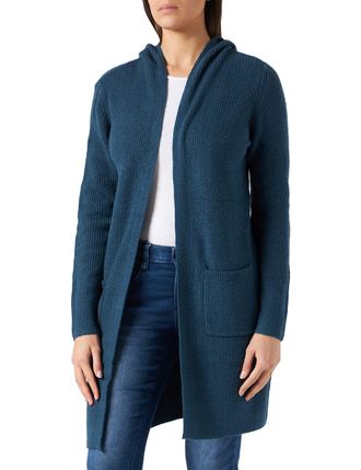 s.Oliver Womens Strickjacke Langarm, Petrol Blue, 34