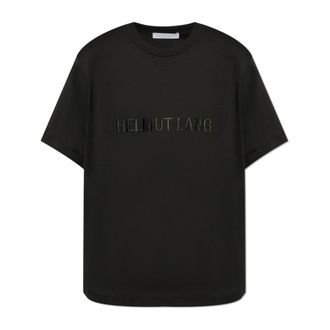 Helmut Lang T-Shirt mit Logo - - Tops - Herren - Schwarzk - M