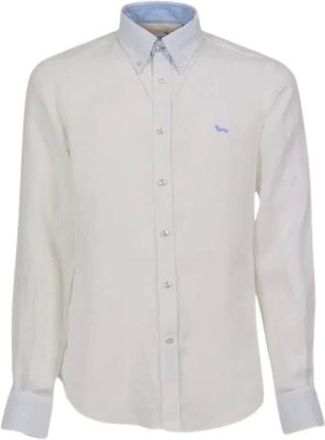 Harmont & Blaine Homme, Chemises, Blanc, Taille: XL Chemise Boutonn&eacute;e en Lin