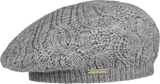 Seeberger Basque en tricot uni pour femme - Avec doublure - Automne-hiver - Taille unique - Gris