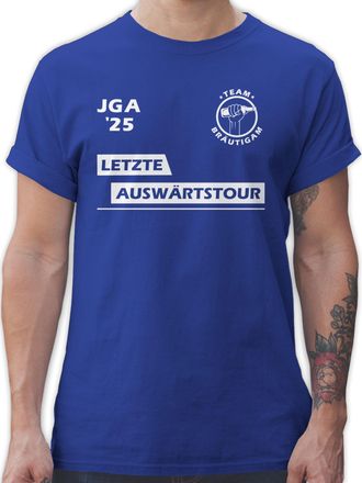 Shirtracer T-Shirt Herren - JGA Junggesellenabschied M&auml;nner - Letzte Ausw&auml;rtstour Team Br&auml;utigam - 4XL - Royalblau - junggesellen Shirt 2022 polter Tshirt junges
