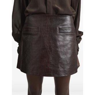Frankie Shop Dkbro Skirt - Brown