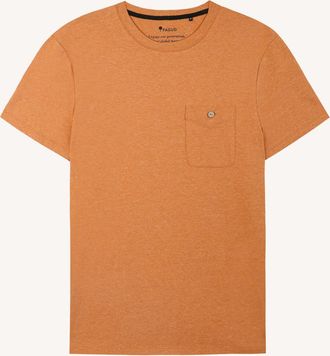 Faguo T-shirt orange clair coton - OLONNE