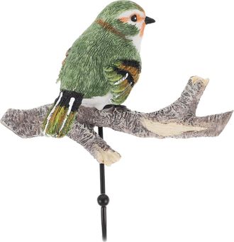 BESPORTBLE Dekorativer Resin Wandhaken mit Vogelmotiv Verschlei&szlig;fest Platzsparend f&uuml;r Garderobe Schl&uuml;ssel M&auml;ntel Vintage Baumschmuck f&uuml;r Wohnzimmer Schlafzimmer 