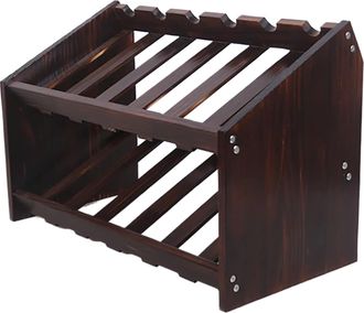 Generic 2-st&ouml;ckiges Weinregal, Weinflaschenhalter aus Holz, Ausreichend Fassungsverm&ouml;gen, Stabil und Langlebig, Einfach zu Montieren, Geeignet f&uuml;r Den Private