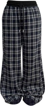 Generico Femmes Pantalon de surv&ecirc;tement Taille Haute Pantalon Curvy Jambe Large Athl&eacute;tique Pantalon Avec Poches &Eacute;l&eacute;gantes Sport Confortable Pantalon Surv&ecirc;temen